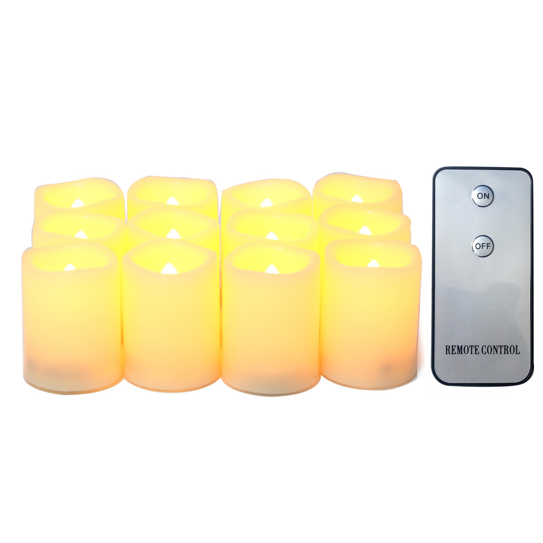 Amazon.com: 12 Battery Operated Flameless LED Votive Candles with ...