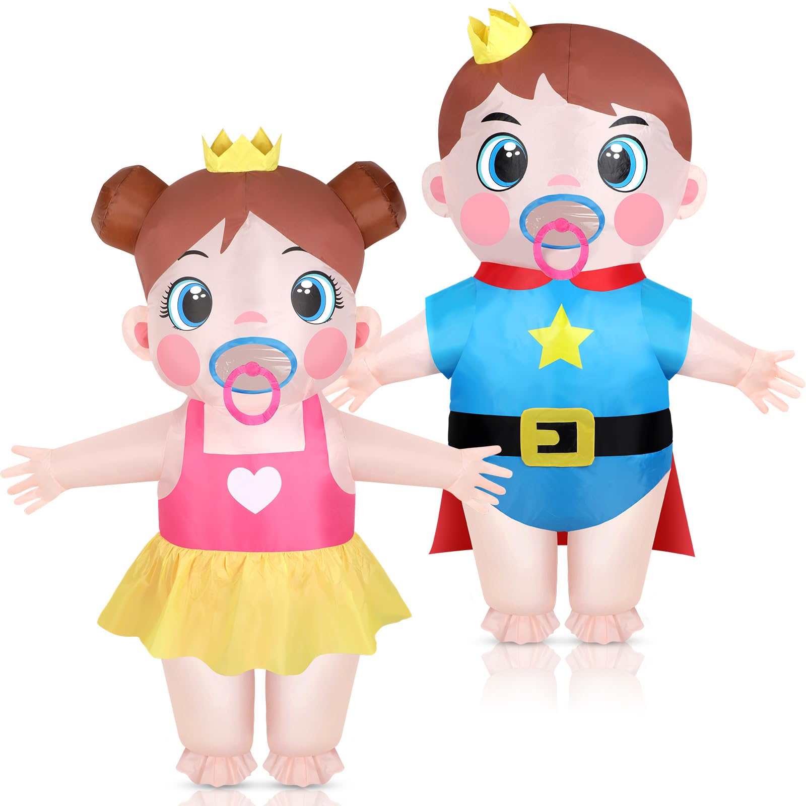 Amazon.com: RoundFunny 2 Pcs Inflatable Baby Costume for Adults Blow up ...