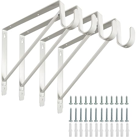Amazon.com: 4 Pack Heavy Duty Closet Shelf & Rod Bracket, 11 x 10.2 x 1 ...