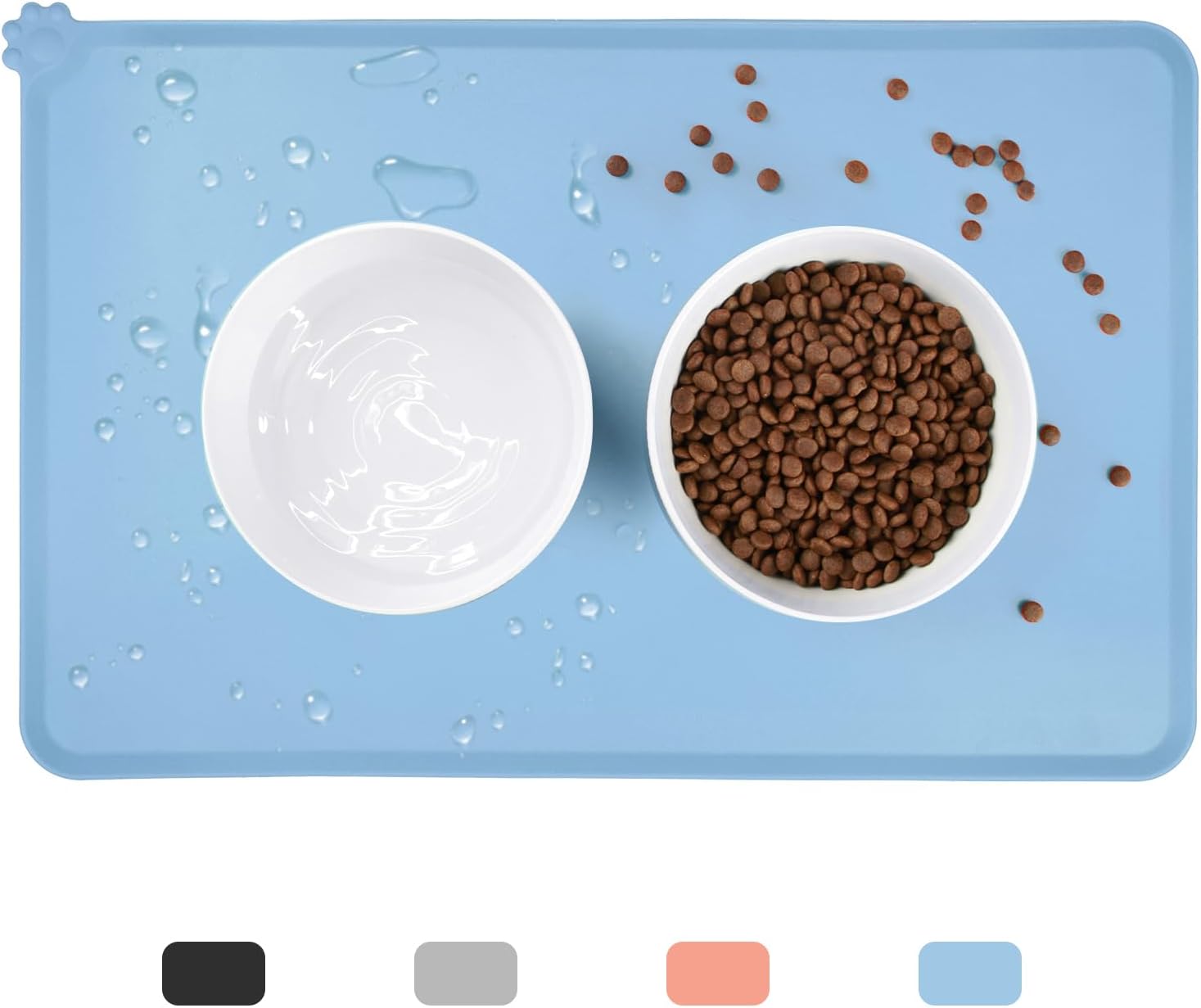 Amazon.com: Silicone Waterproof Pet Feeding Mats,Non Slip Pet Food Mat ...