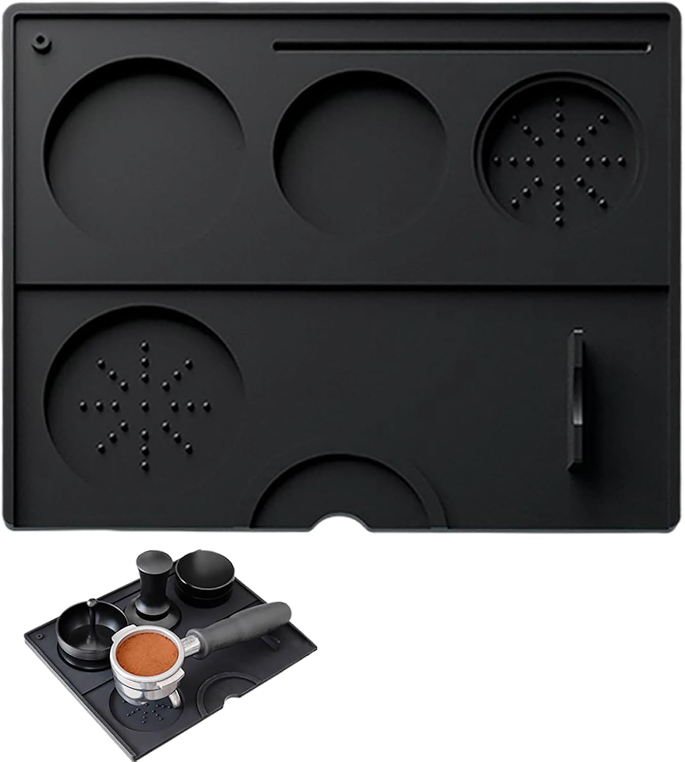 Espresso Coffee Mat Food Grade Silicone Coffee Tamping Mat Non-Slip ...