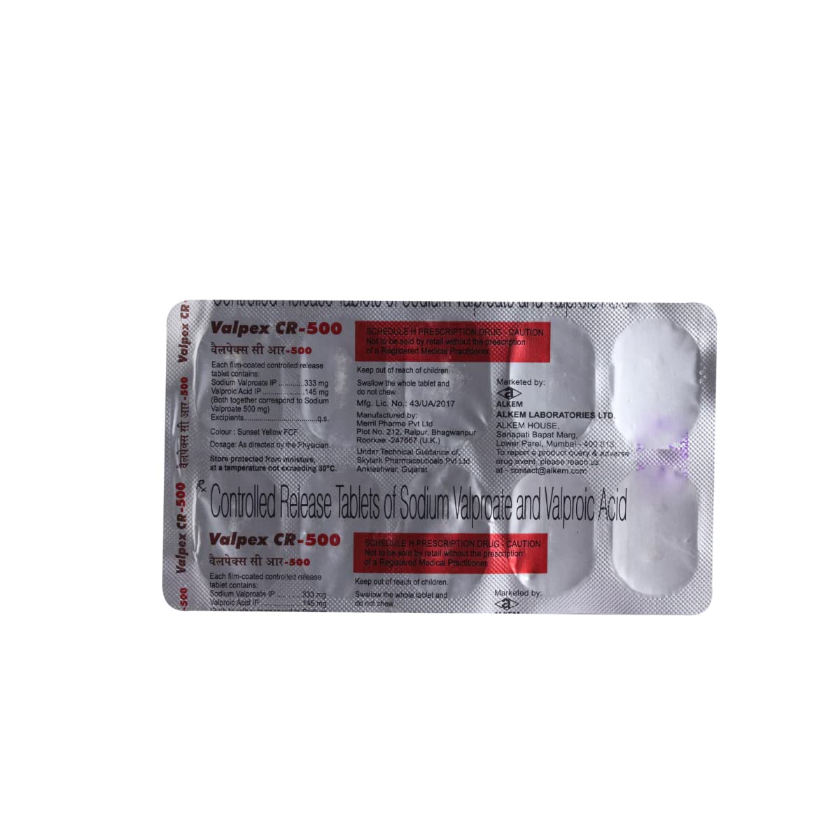 VALPEX CR 500MG TABLET : Amazon.in: Health & Personal Care