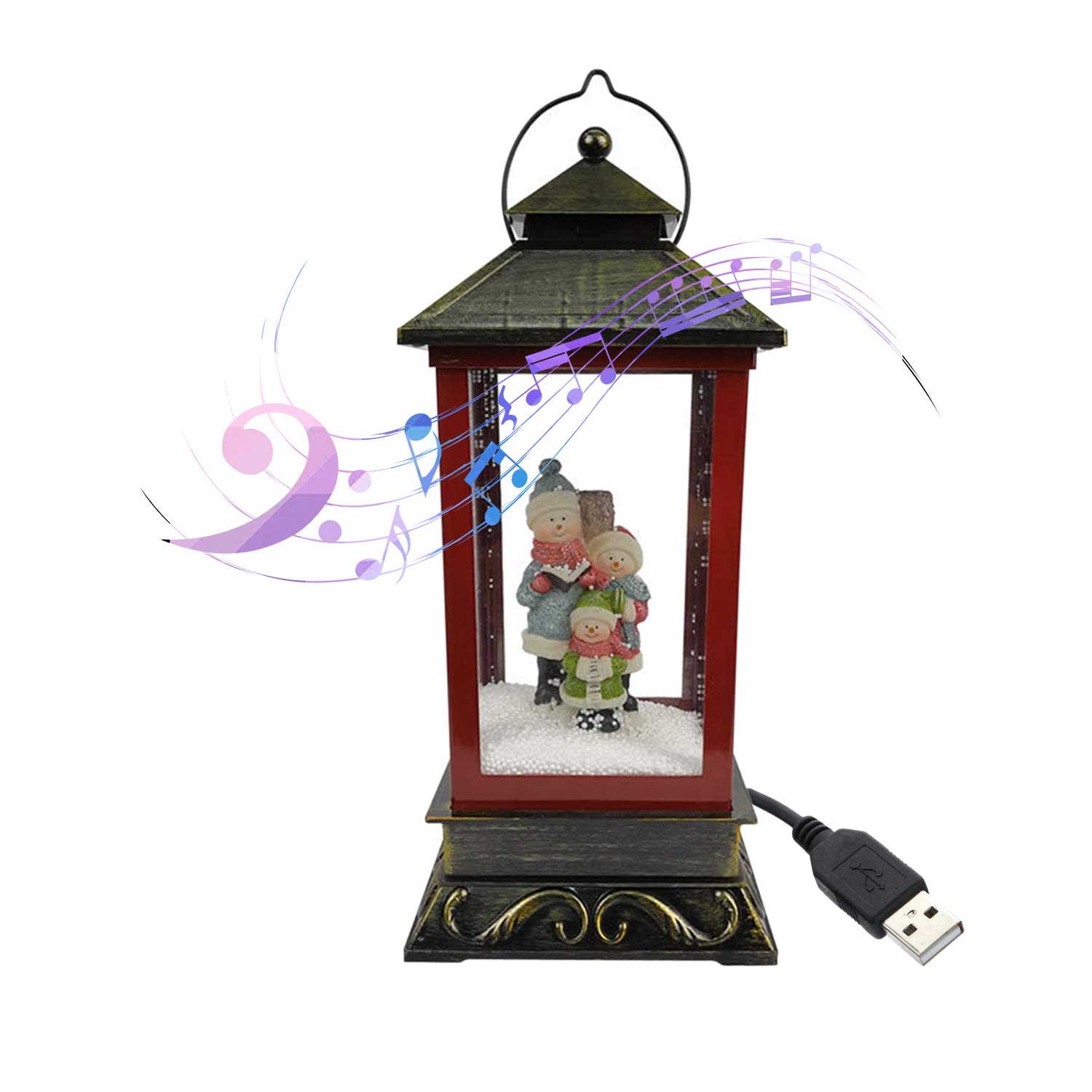 Christmas Musical Snow Lantern USB Plug In Battery Operated LEDs christmas-musical-snow-lantern-usb-plug-in-battery-operated-leds