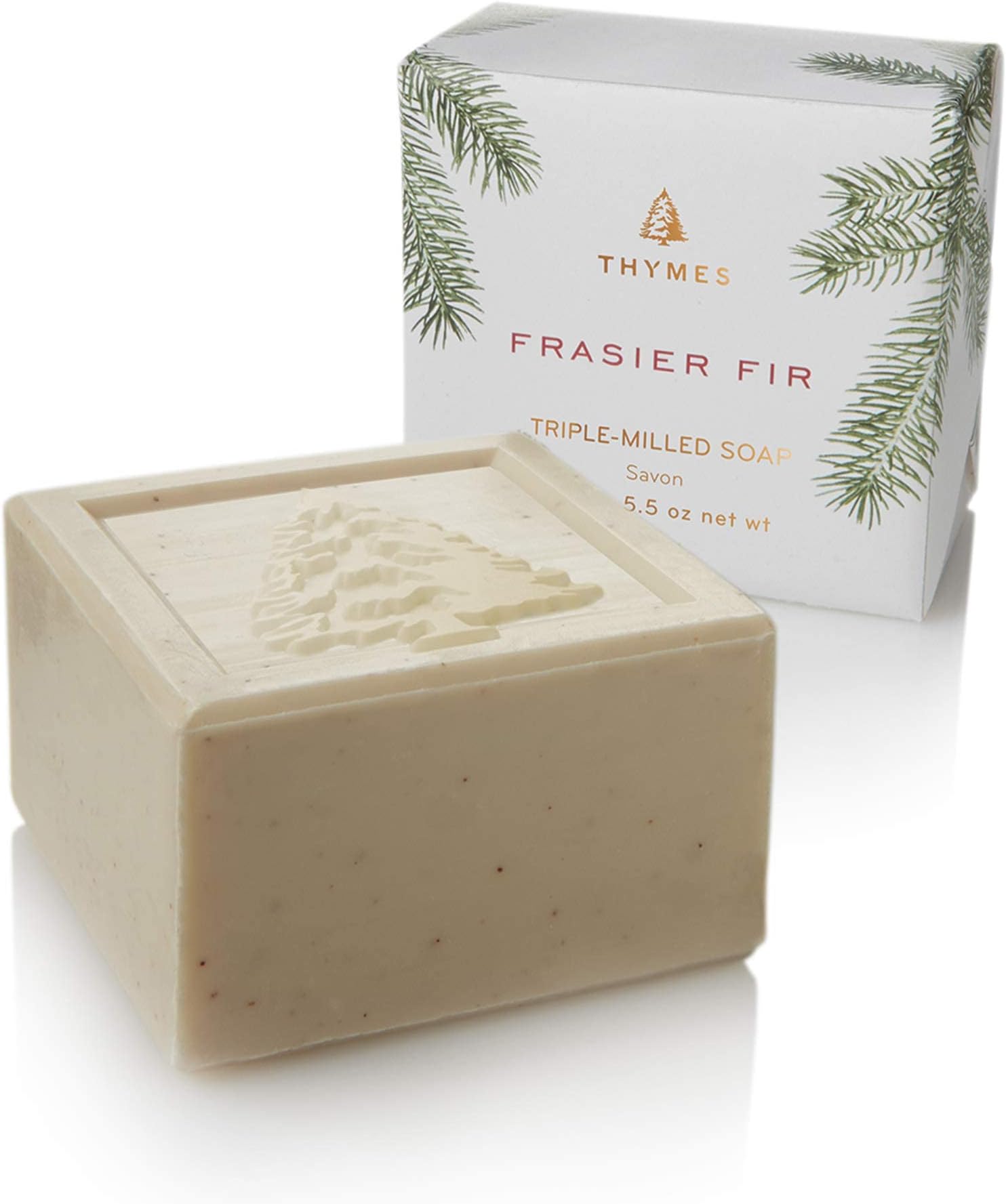 Amazon.com: Thymes Frasier Fir Bar Soap - Pine Tree Scented Hand and ...