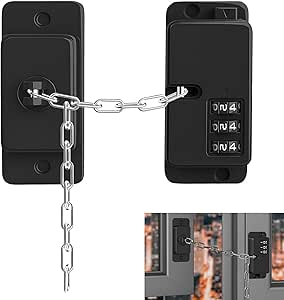 Door Lock Without Drilling, Durable and Practical Adjustable Design ...