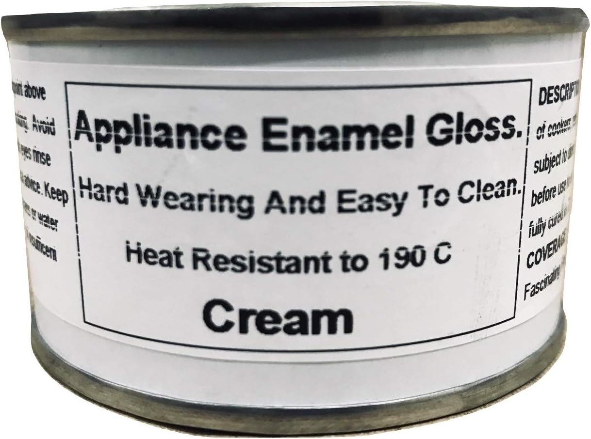 1 x 150ml Cream Gloss Fridge, Cooker and Appliance Enamel Paint. Heat ...