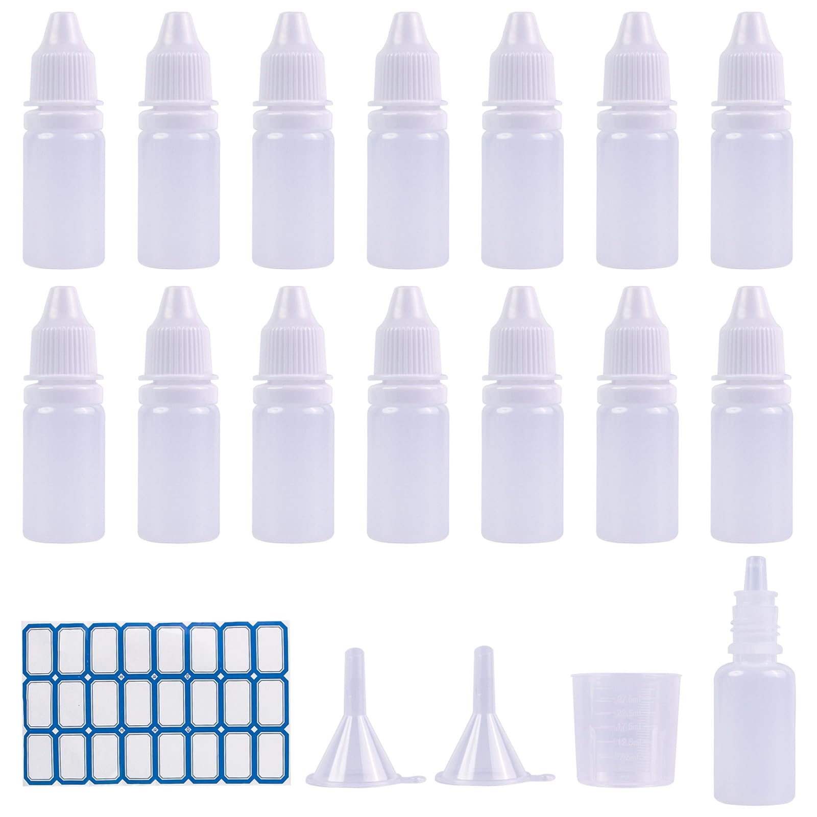 Amazon.com: DHAIQC 15 Pcs 15ML Plastic Dropper Bottle, Plastic Empty ...