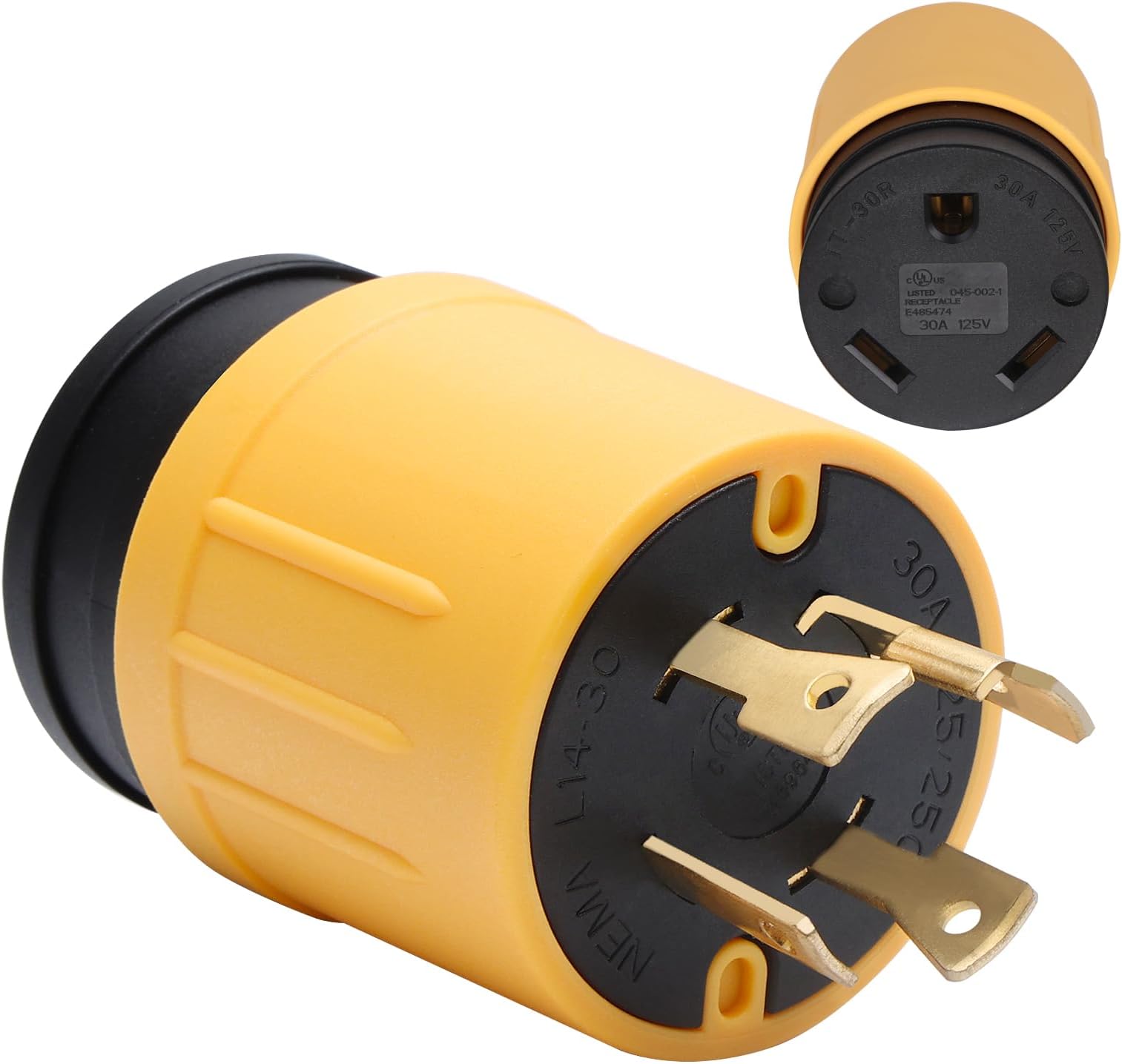 Amazon.com: WEN GNA030, NEMA L5-30P Twist-Lock Power Plug to TT-30R ...