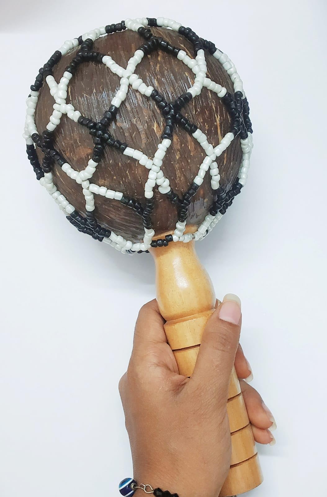 Indian Maracas Salablez® Handmade Coconut Shell Maracas, Shakers