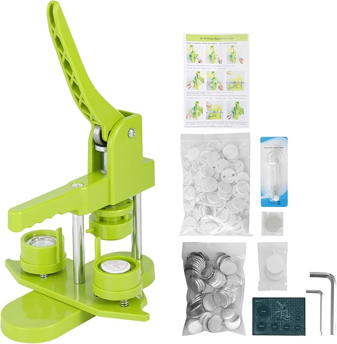 Amazon.com: YYMTTOR Button Maker Machine Kit 32mm (1.25 Inch) – DIY Pin ...