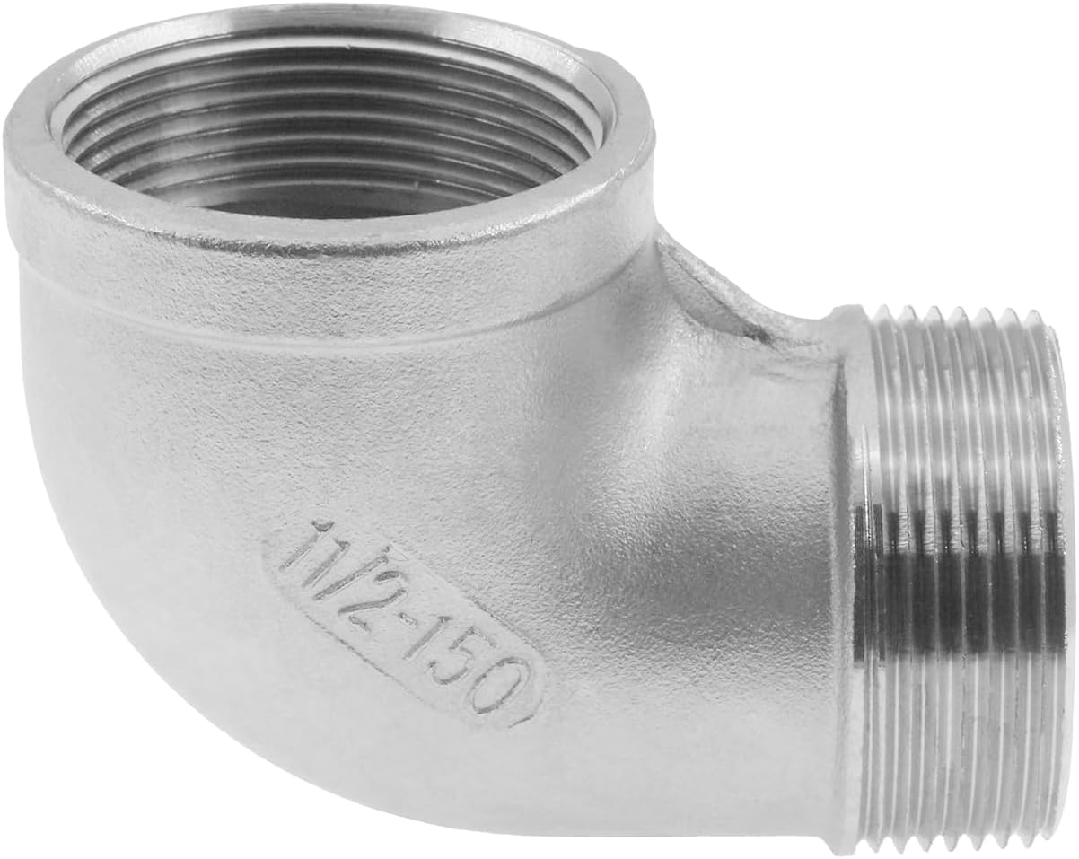 Amazon.com: 90 Degree Elbow Joint,NPT Street Elbow 90 Degree,SAFYY 304 Stainless Steel Cast Pipe ...