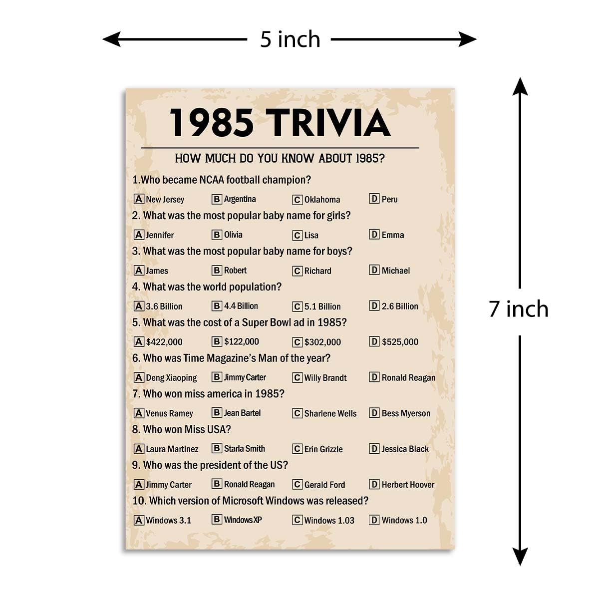 Snapklik.com : 40th Birthday Party Games, 1985 Trivia Games, Birthday ...