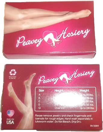 Peavey Light Support Toeless Suntan Pantyhose C : Amazon.ca: Clothing ...