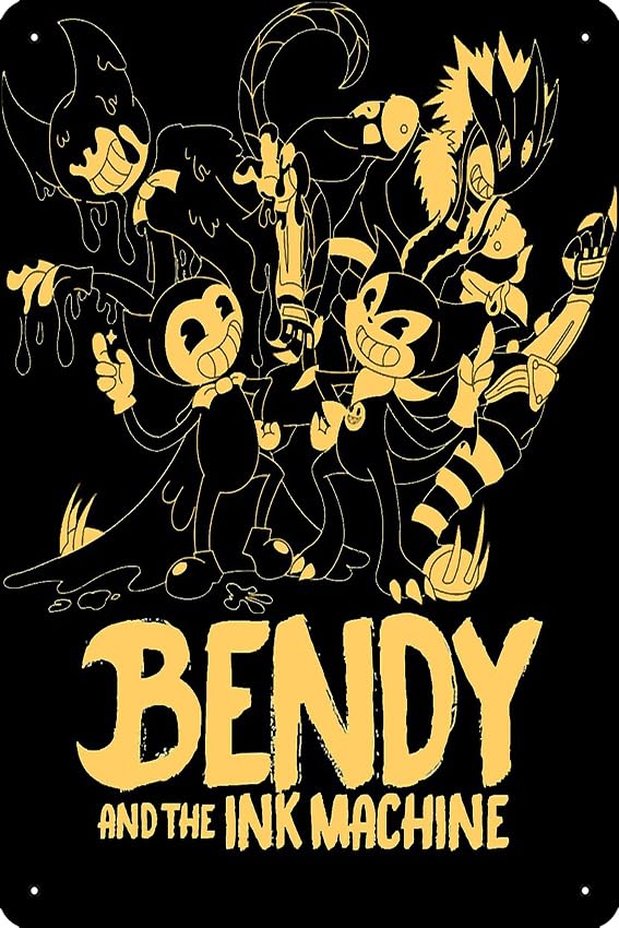 Amazon.com : Horror Games Bendy and the INK Machine Art Print 8 x 12 ...