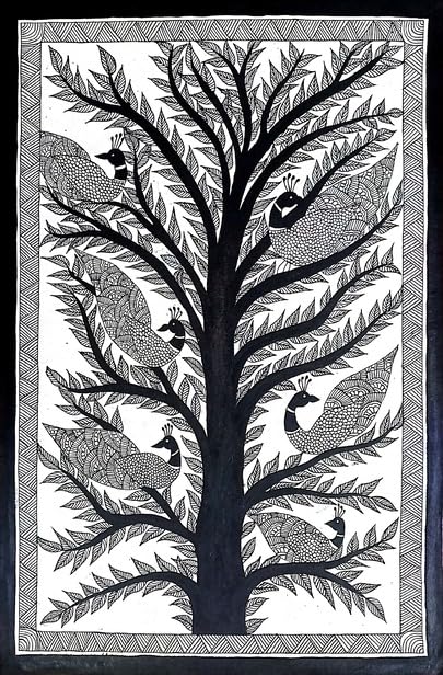 Shilp Mitraa Madhubani Paper painting Traditional Hand Painted Art ...