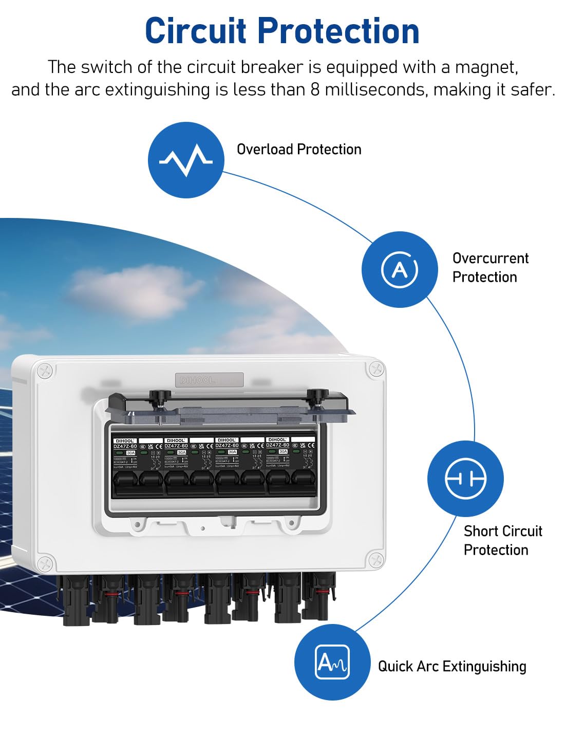 Snapklik.com : Solar Panel Disconnect Switch 4 String 30 Amp DC Circuit ...