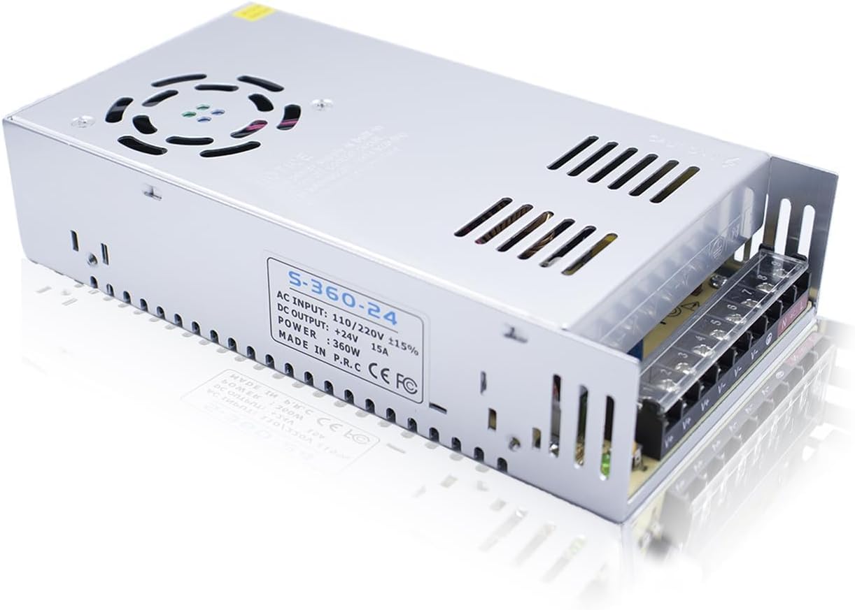24V 15A Switching Power Supply, AC/DC Voltage Regulator, AC 110V/220V ...