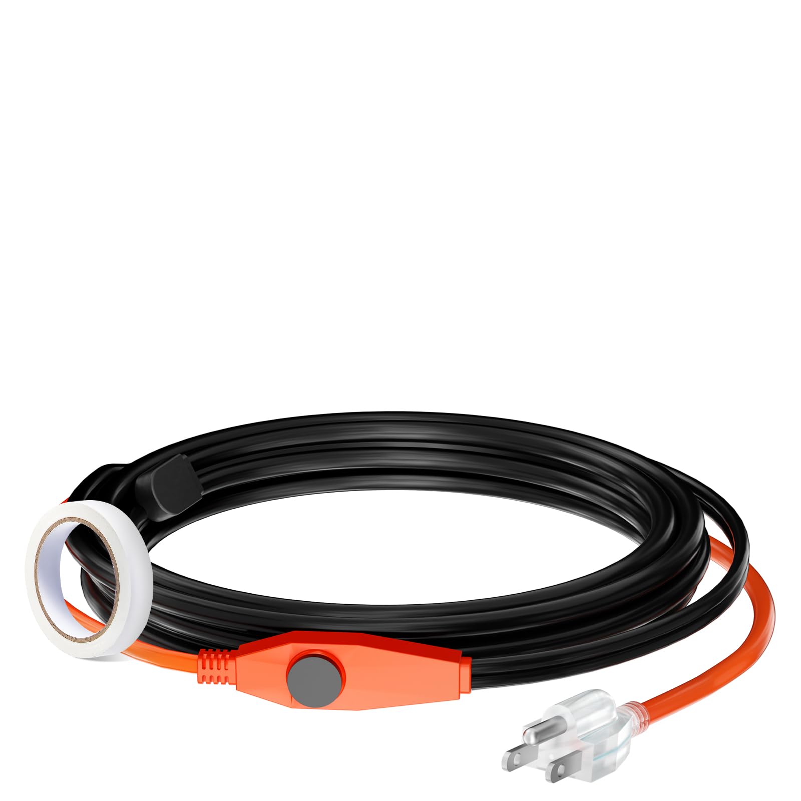 VEVOR Pipe Heating Cable, 12FT 7W/FT Heat Tape for Pipes with Built-in ...