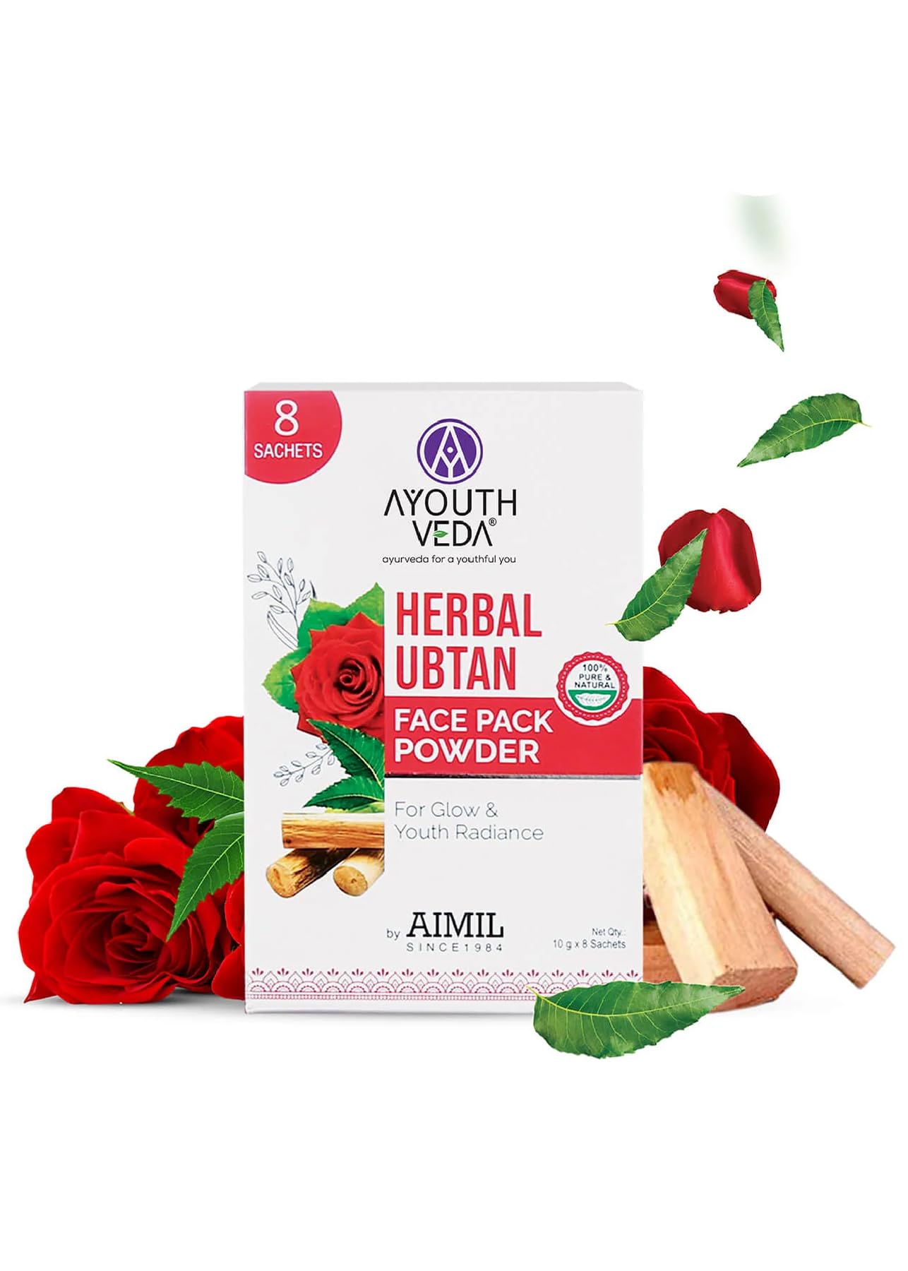 Ayouthveda Herbal Ubtan Face Pack Powder for Glowing & Rejuvenating ...