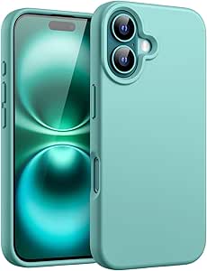 JETech Coque en silicone liquide pour iPhone 16 6,1", toucher soyeux ...