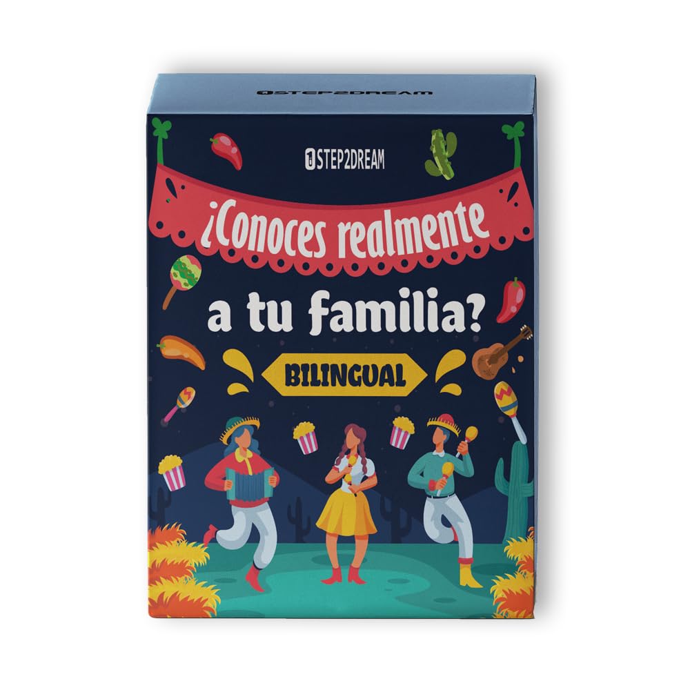 Amazon.com: 1step2dream Spanish Family Card Games | Fun Board Game for ...