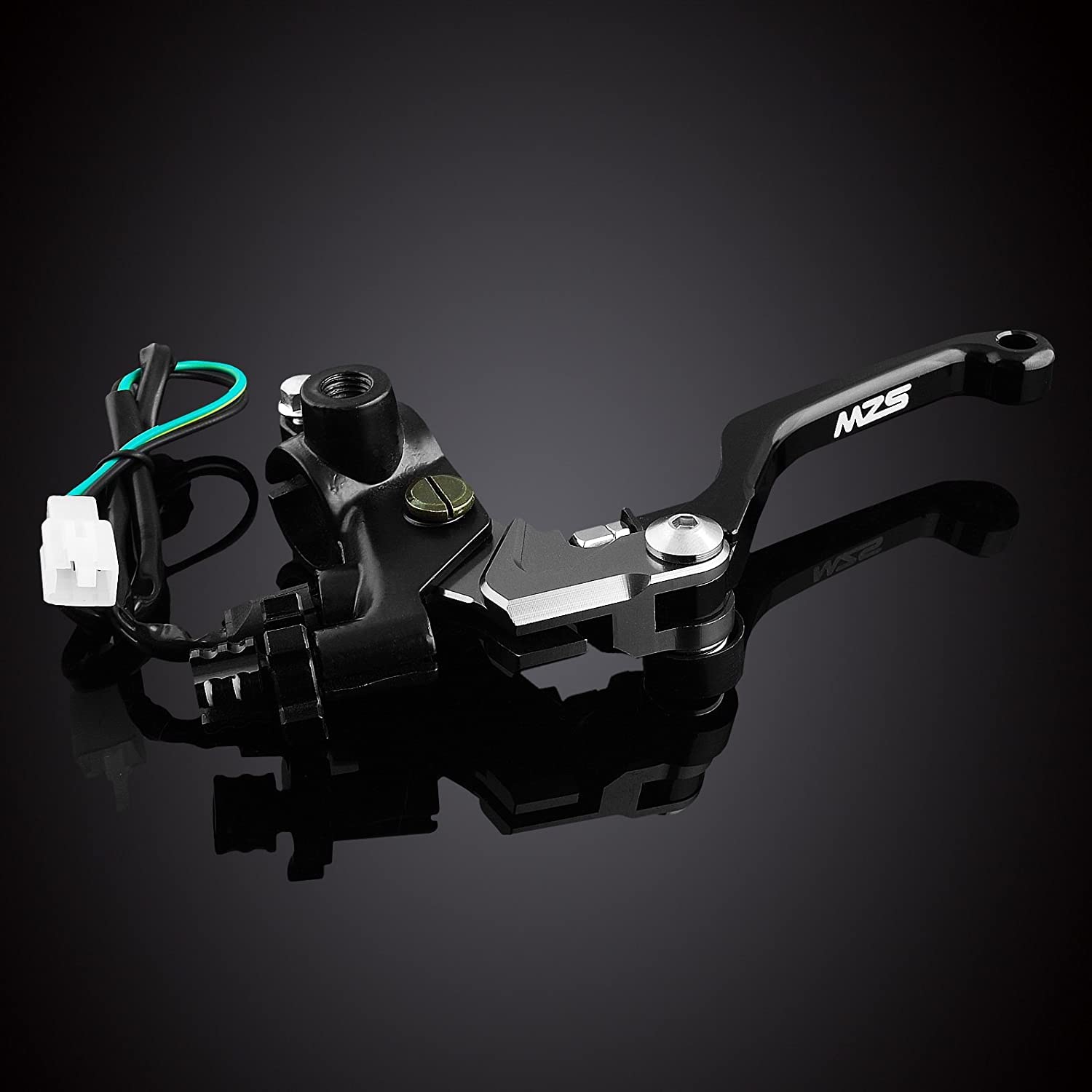MZS Black 7/8 Levers | Brake Master Cylinder Clutch Lever Set Pivot ...