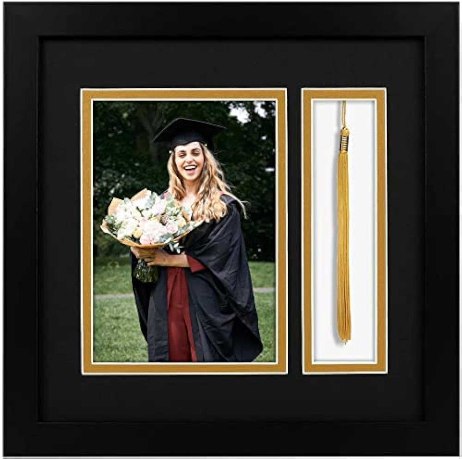 Amazon.com - Golden State Art 10x10 Graduation Frame with Real Glass ...