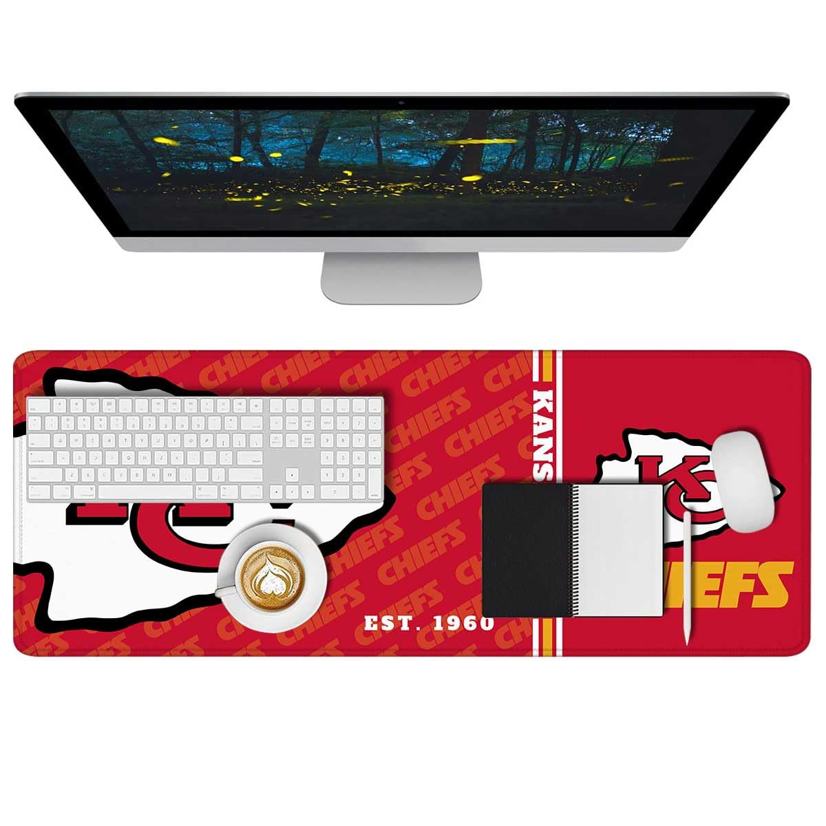 Amazon.com : Generic Mouse Pad Extended Large Gaming Desk Pad 31.5 x 11 ...