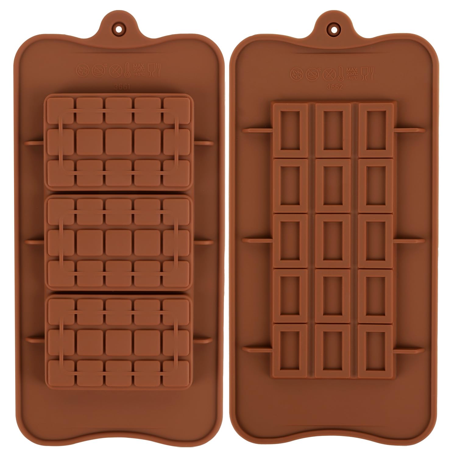 Snapklik.com : Chocolate Molds - Non-Stick Bar Mold, Break Apart Maker ...