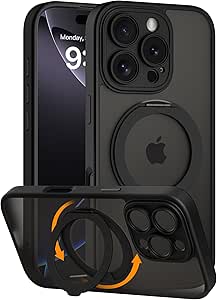 Amazon.com: COOLQO Magnetic for iPhone 16 Pro Max Case with Stand, Compatible with MagSafe ...