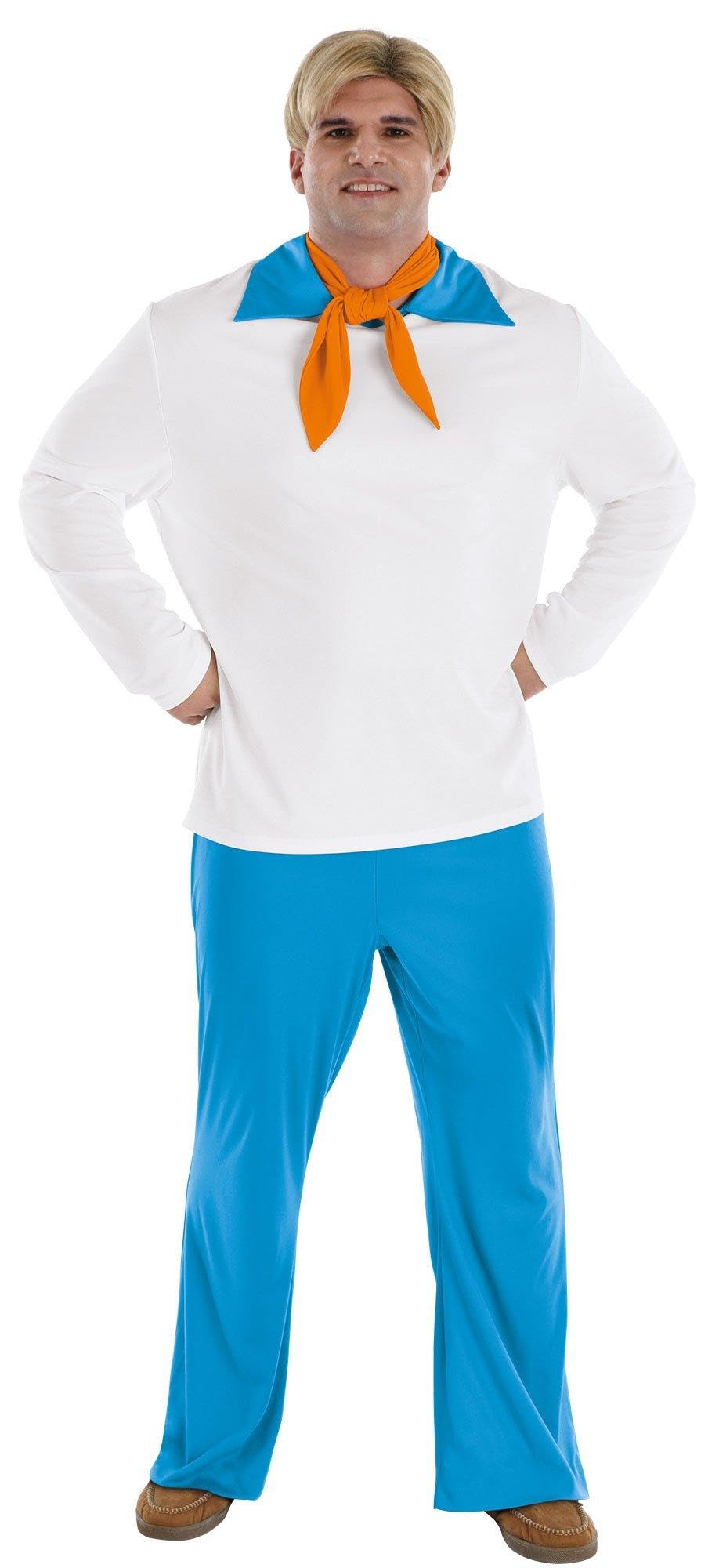 Amazon.com: Party City Fred Costume for Men - Scooby-Doo Costume ...