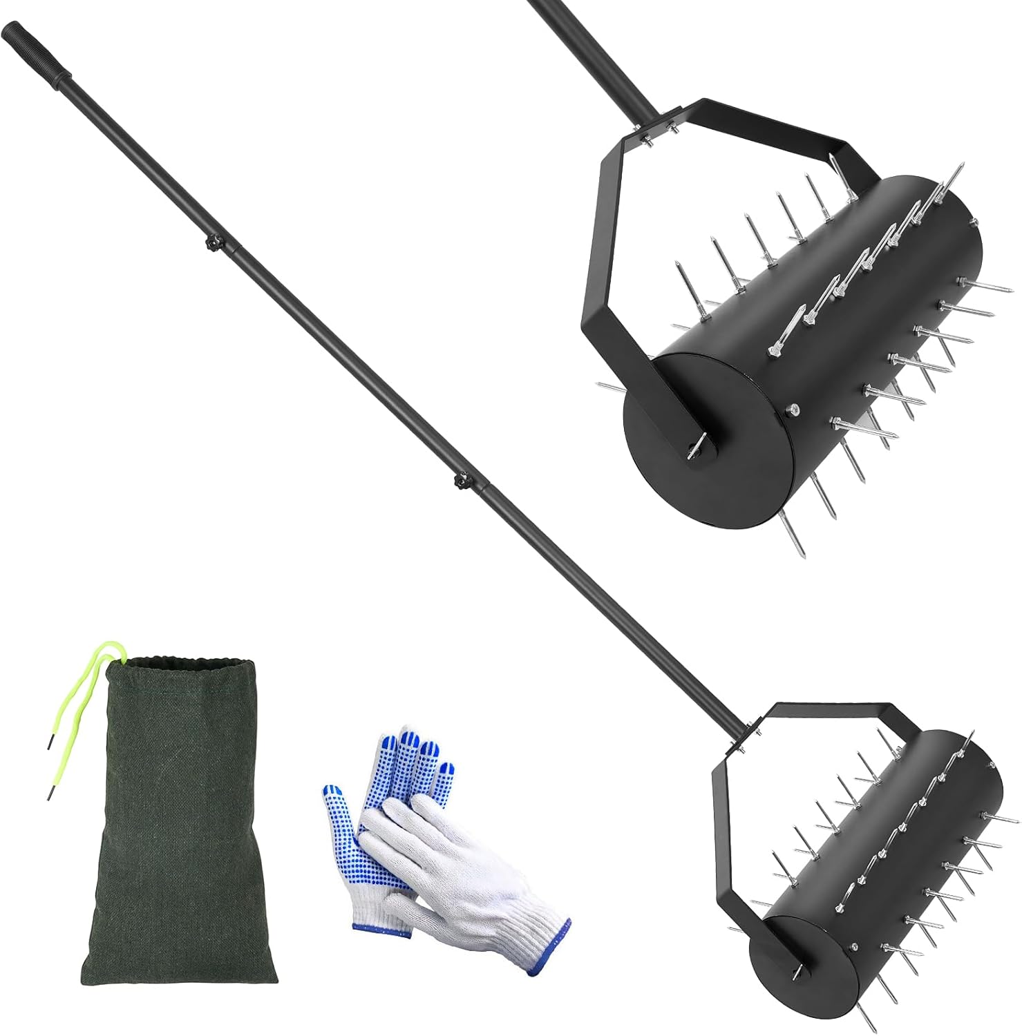 Amazon.com : Updated Lawn Aerator, Heavy Duty Rolling Lawn Aerator Tool ...