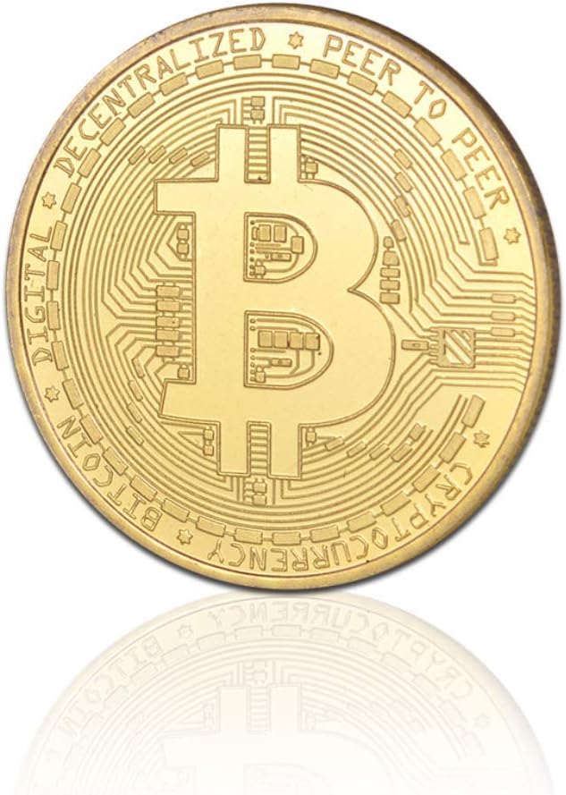 Amazon.com: Kocreat Bitcoin Commemorative Coin Network Virtual Fortune ...