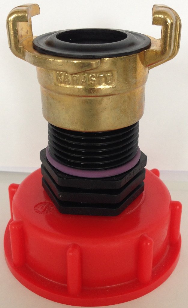 Buy AMS60_135+100 outlet adapter with GEKA-brass-fixed-coupling, IBC ...