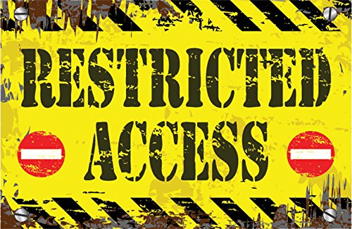 999Store office supplies sunboard Restricted Access Sign Board sticker ...