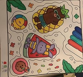 Amazon.com: Cozy Friends: Coloring Book for Adults and Teens Featuring ...