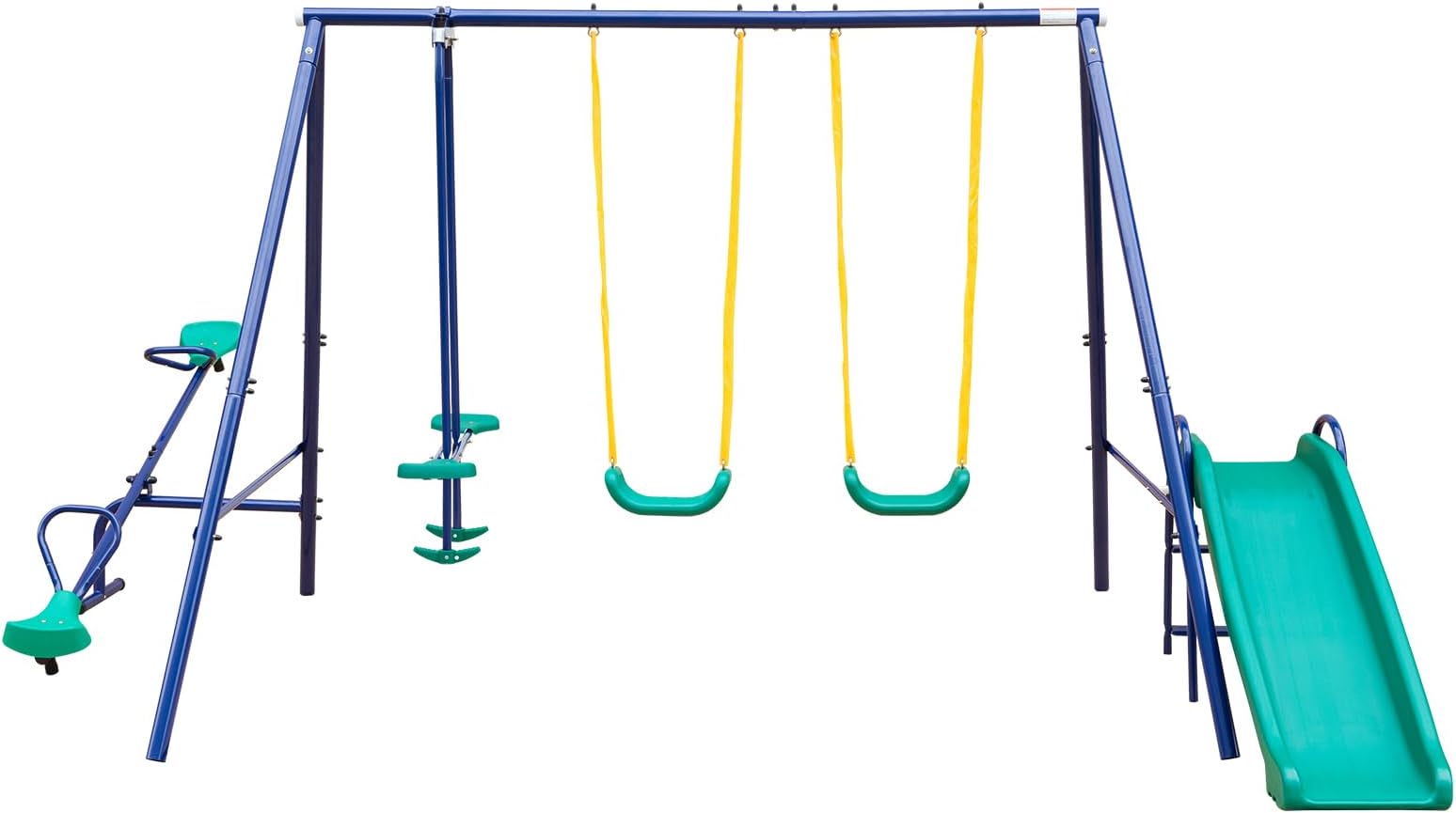 Amazon.com: Sportspower Arcadia Swing Set - Outdoor Heavy-Duty Metal ...