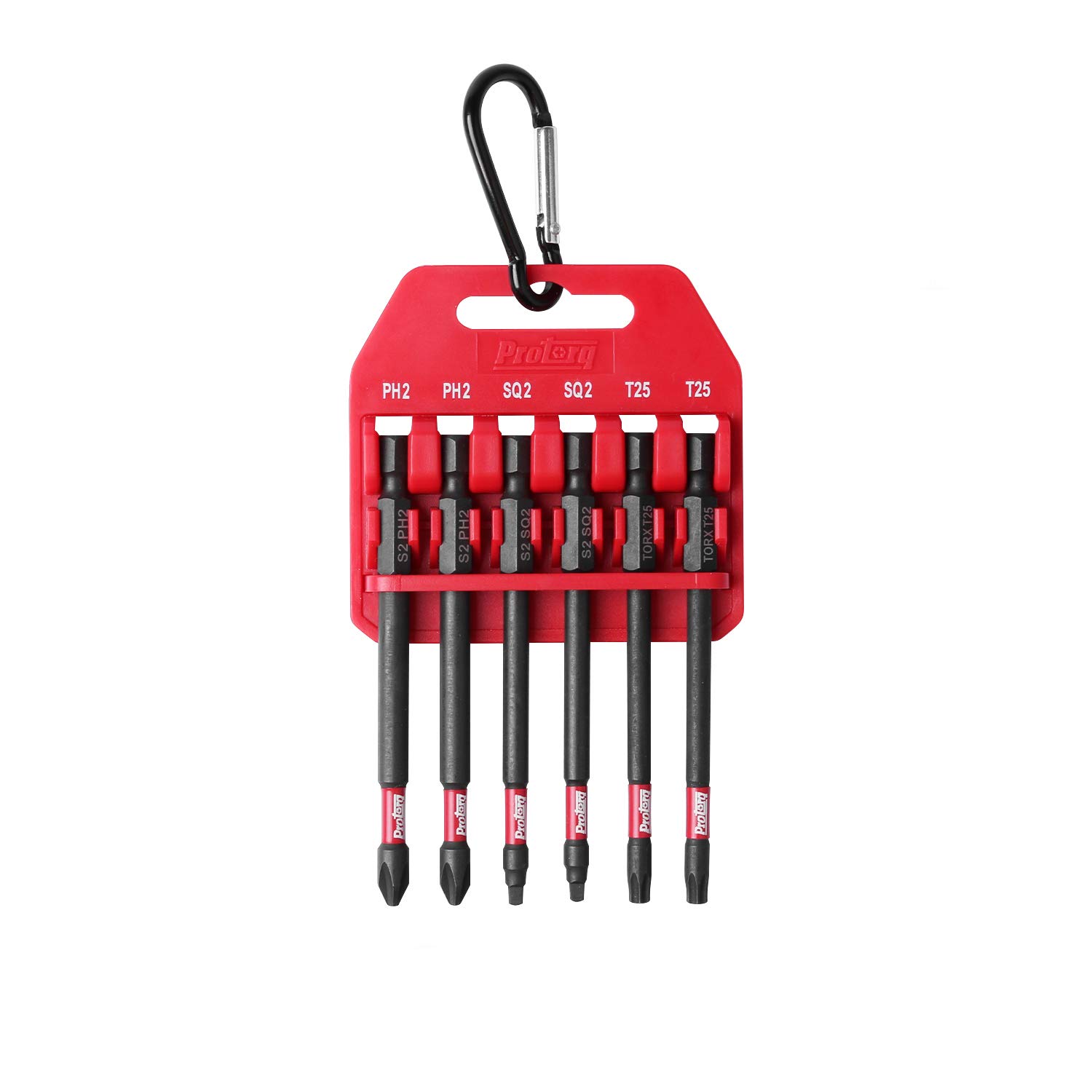 Snapklik.com : Impact Bit Set W/clip, 2 Phillips, 2 Square, T25 TORX, 6 ...