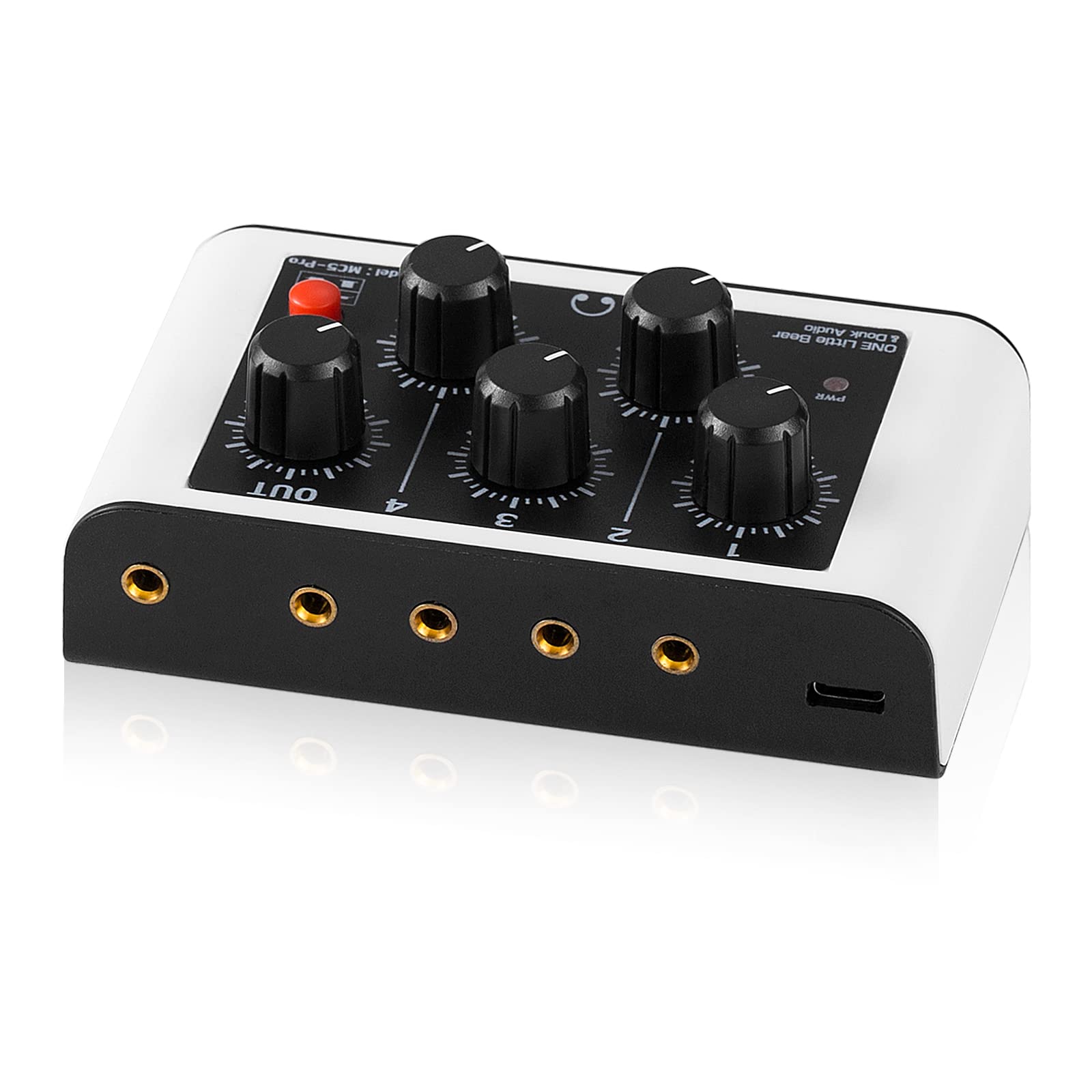 Amazon.com: Mini Stereo 4 Channel Line Mixer Headphone Monitoring Club ...