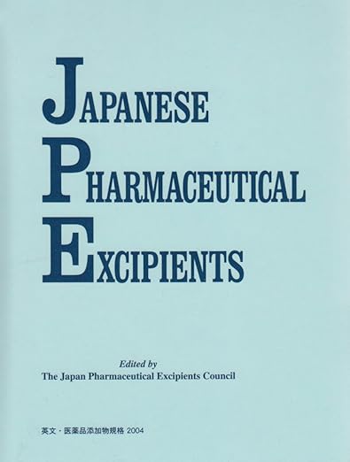 Japanese Pharmaceutical Excipients 2004: Japanese: 9784840808064 ...