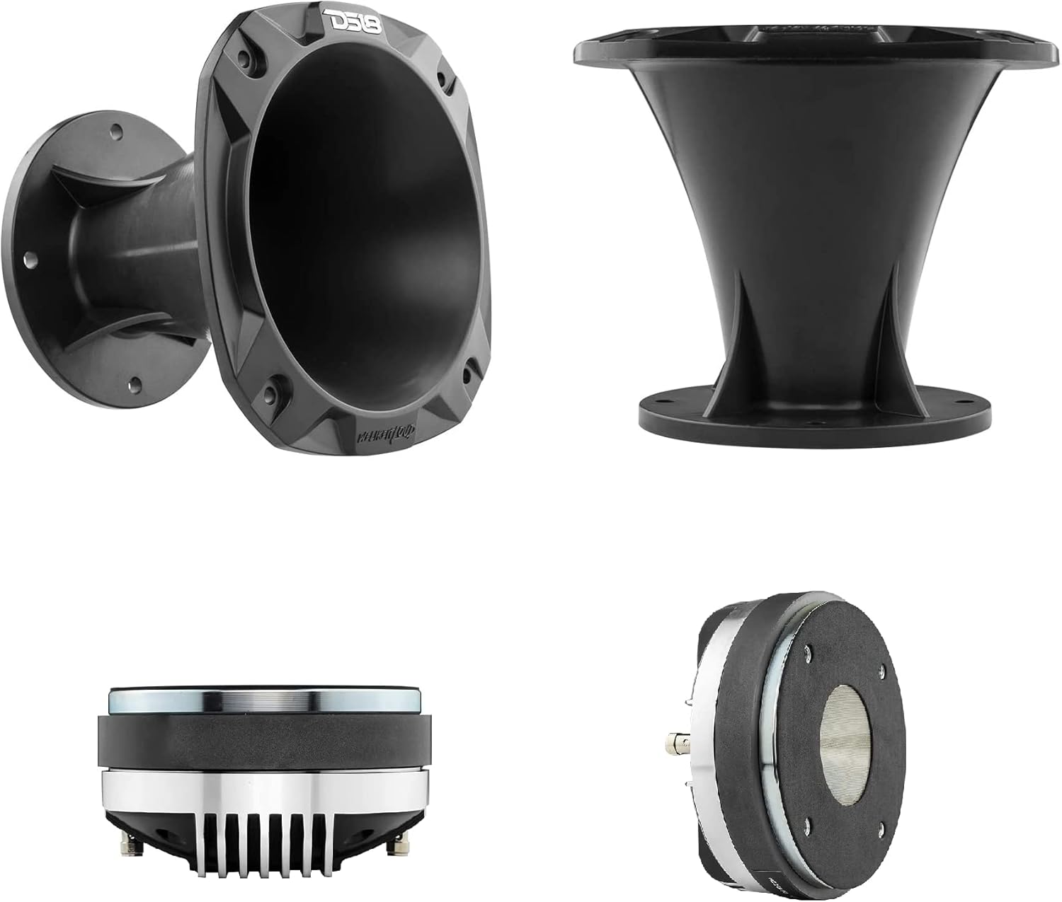 Amazon.com: DS18 Compression Driver and Horn Bundle - 2X Plastic Exit ...