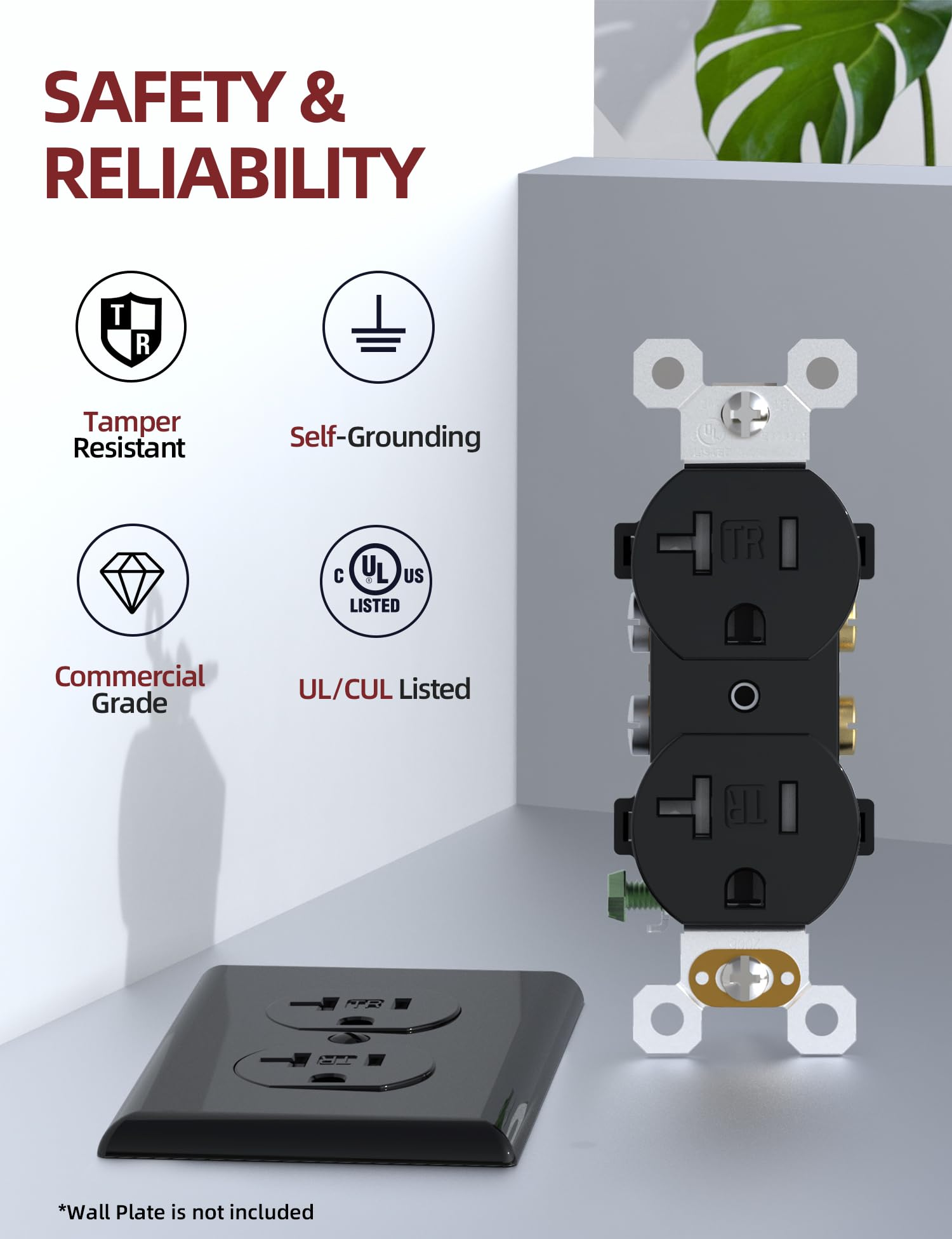 Snapklik.com : 20 Amps Outlets Duplex Electrical Receptacle Outlets ...