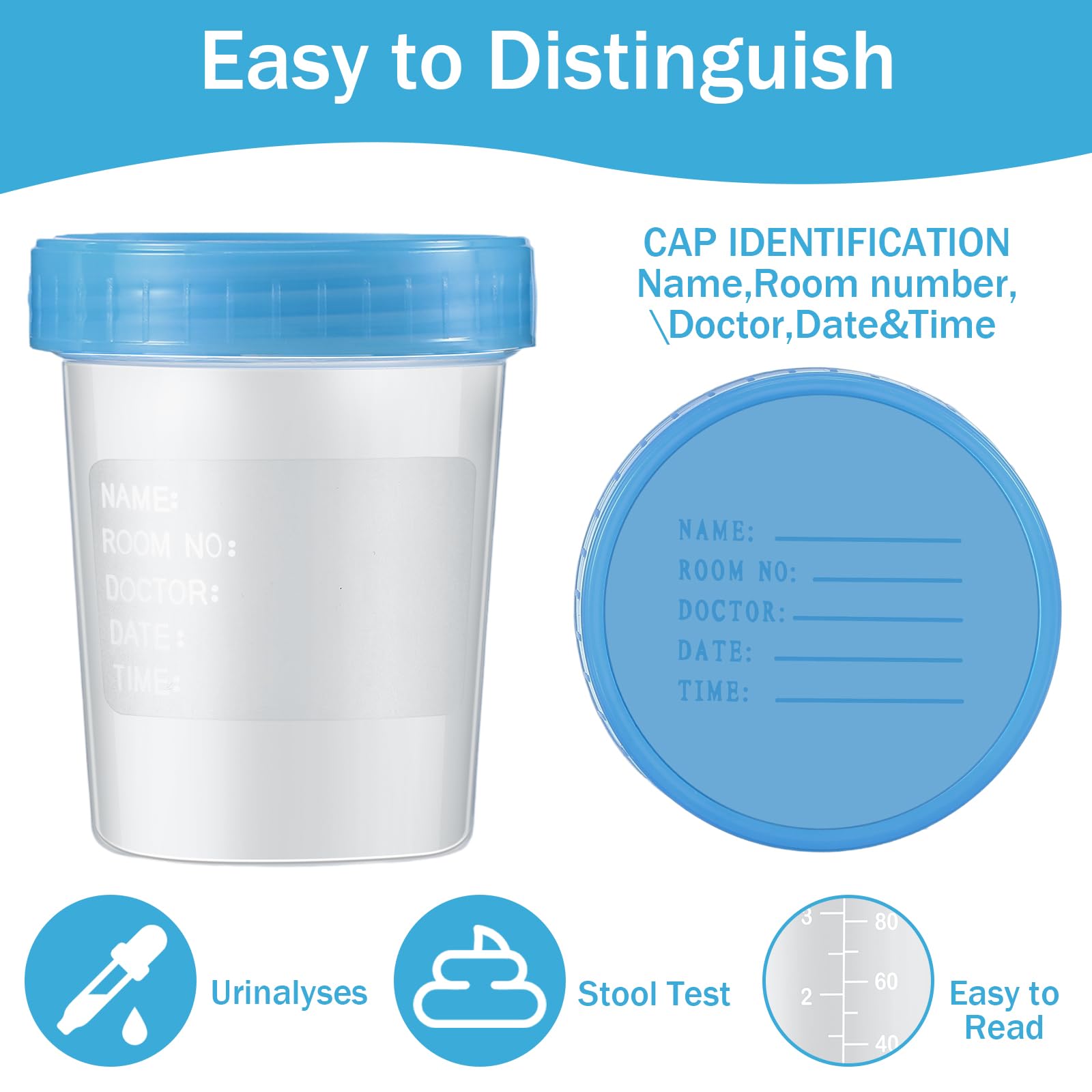 Snapklik.com : 15 Pcs Urine Specimen Cups