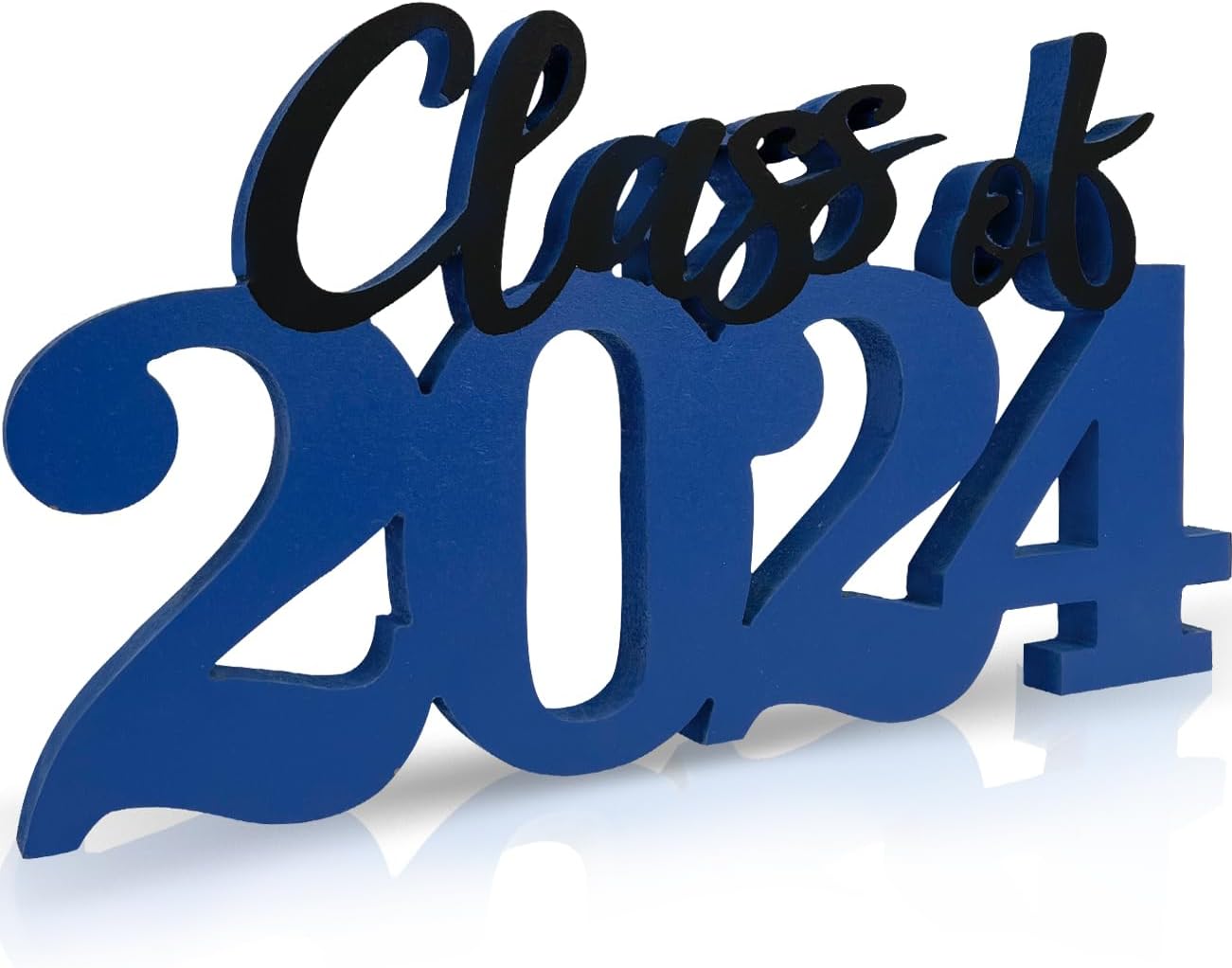 Amazon.com: Class of 2024 Wooden Sign, Graduation Decorations, Blue ...
