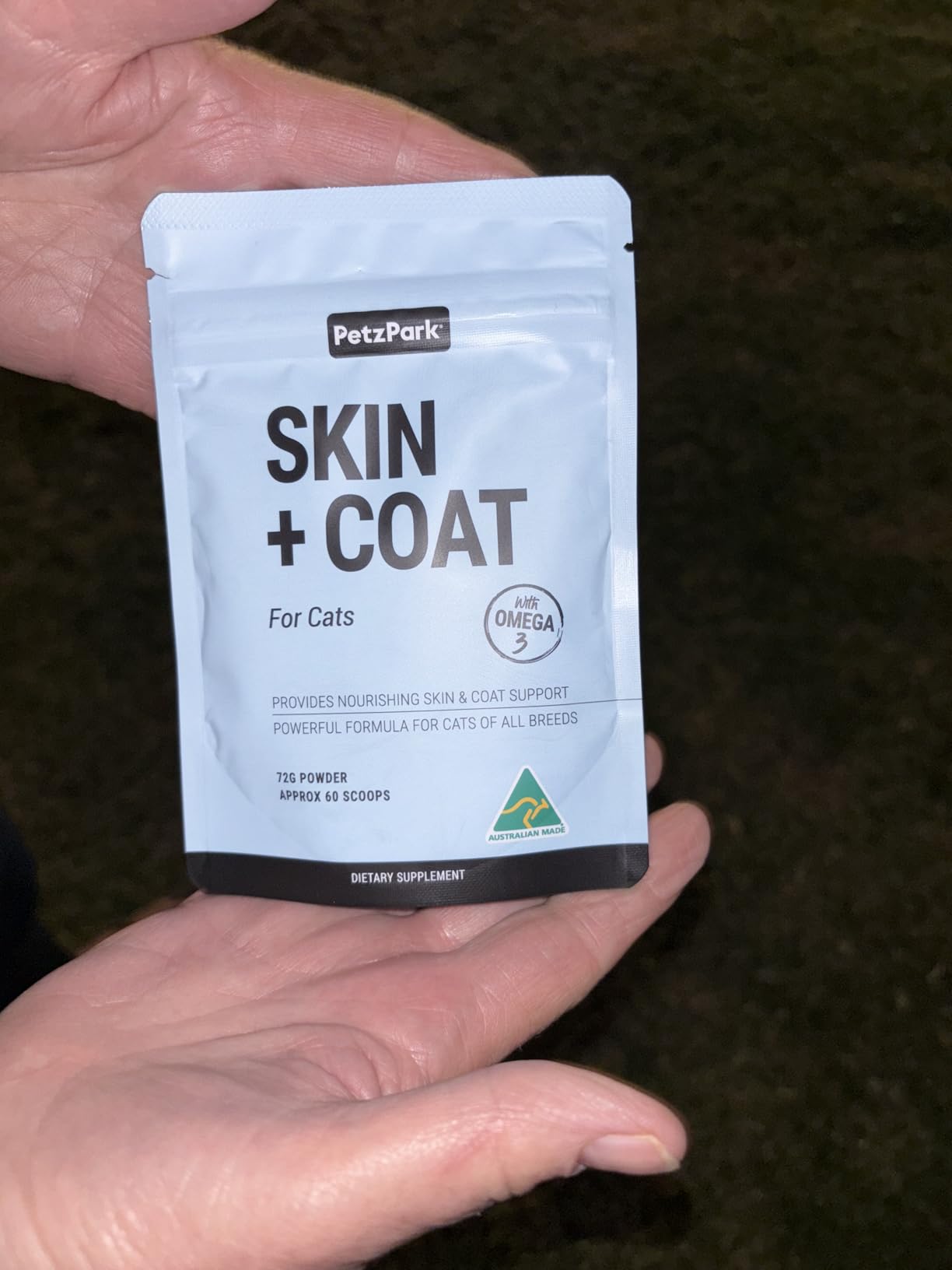 Petz Park Skin and Coat Supplement for Cats Australian Made - Omega 3 ...