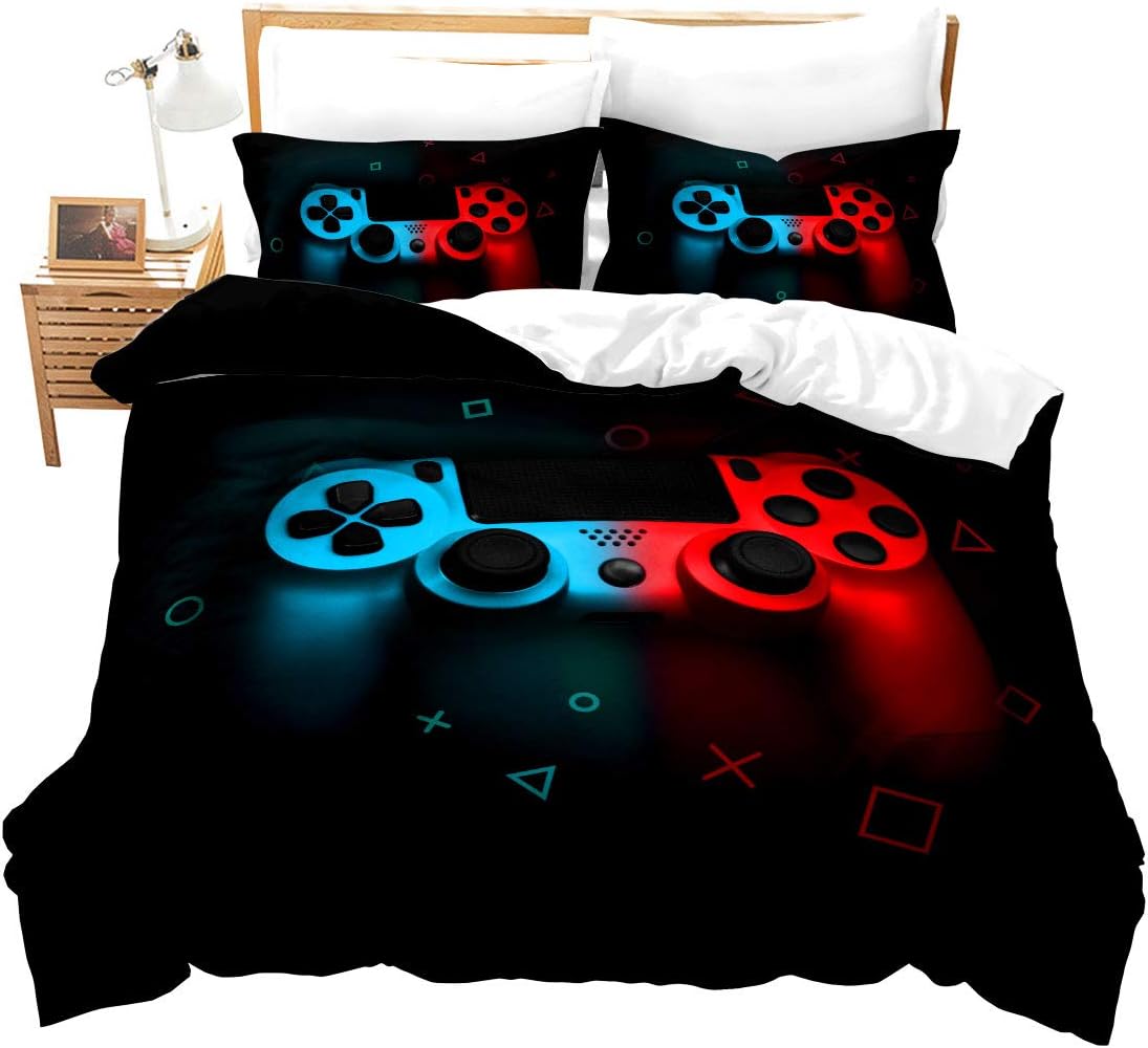 Amazon.com: Gamer Duvet Cover for Boys,Gaming Comforter Cover Full,Cool ...