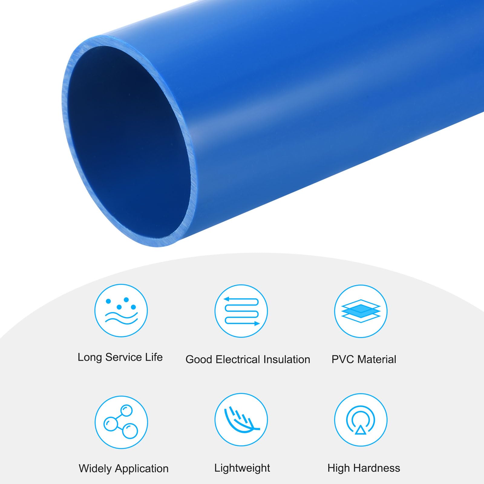 Snapklik.com : PVC Rigid Tube Round Pipe Hardware Tubing 57mm ID 63mm ...