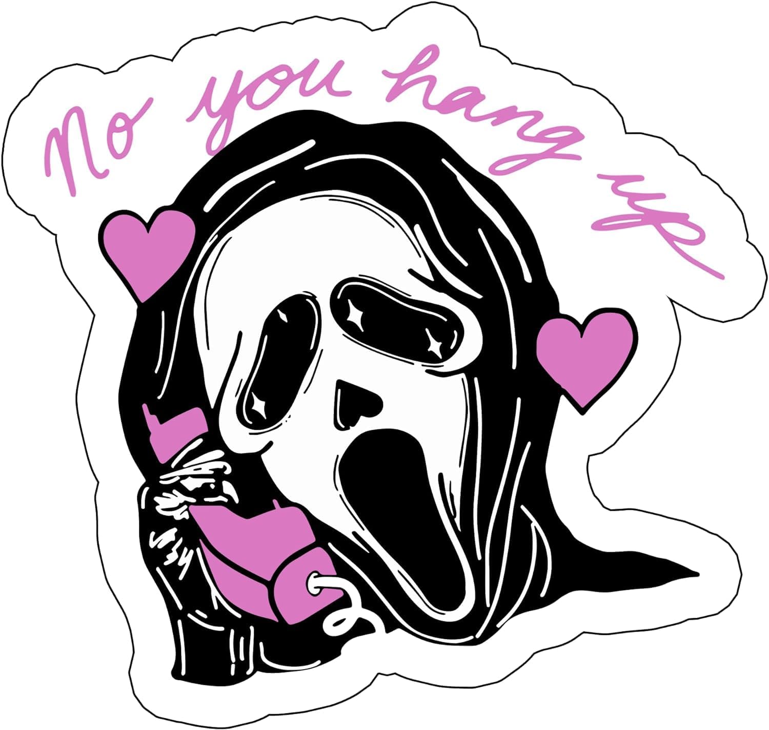 Amazon.com - No You Hang Up Sticker, Horror Movie Stickers, Funny ...
