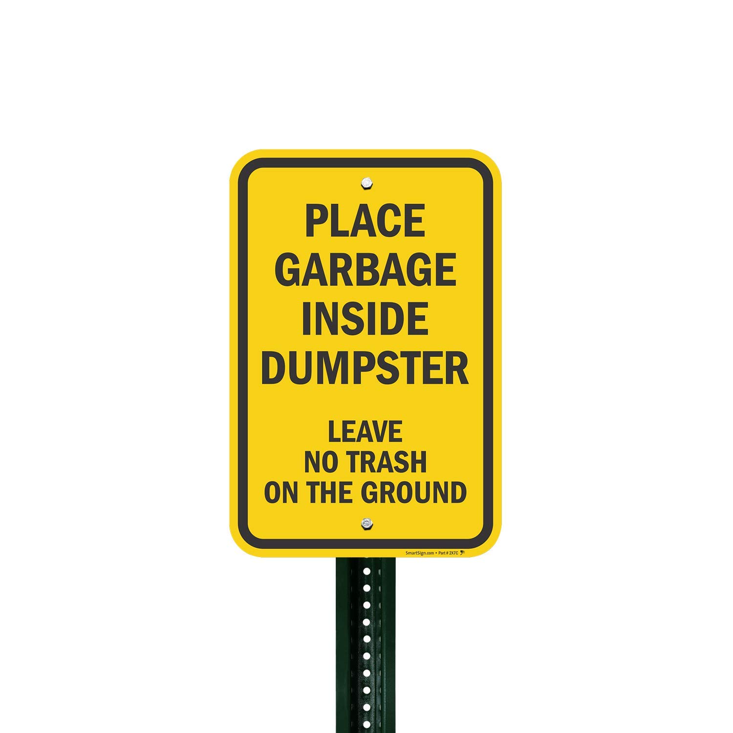 Place Trash Here Sign