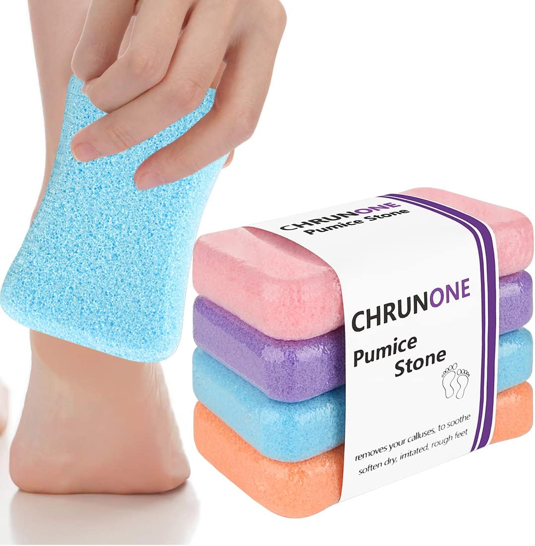 Amazon.com: CHRUNONE Foot Pumice, Foot Pumice Stone for Feet Hard Skin ...